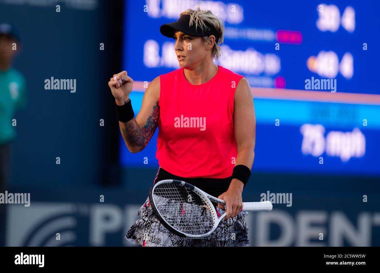 Bethanie Mattek-Sands of the United States in action during the first ...