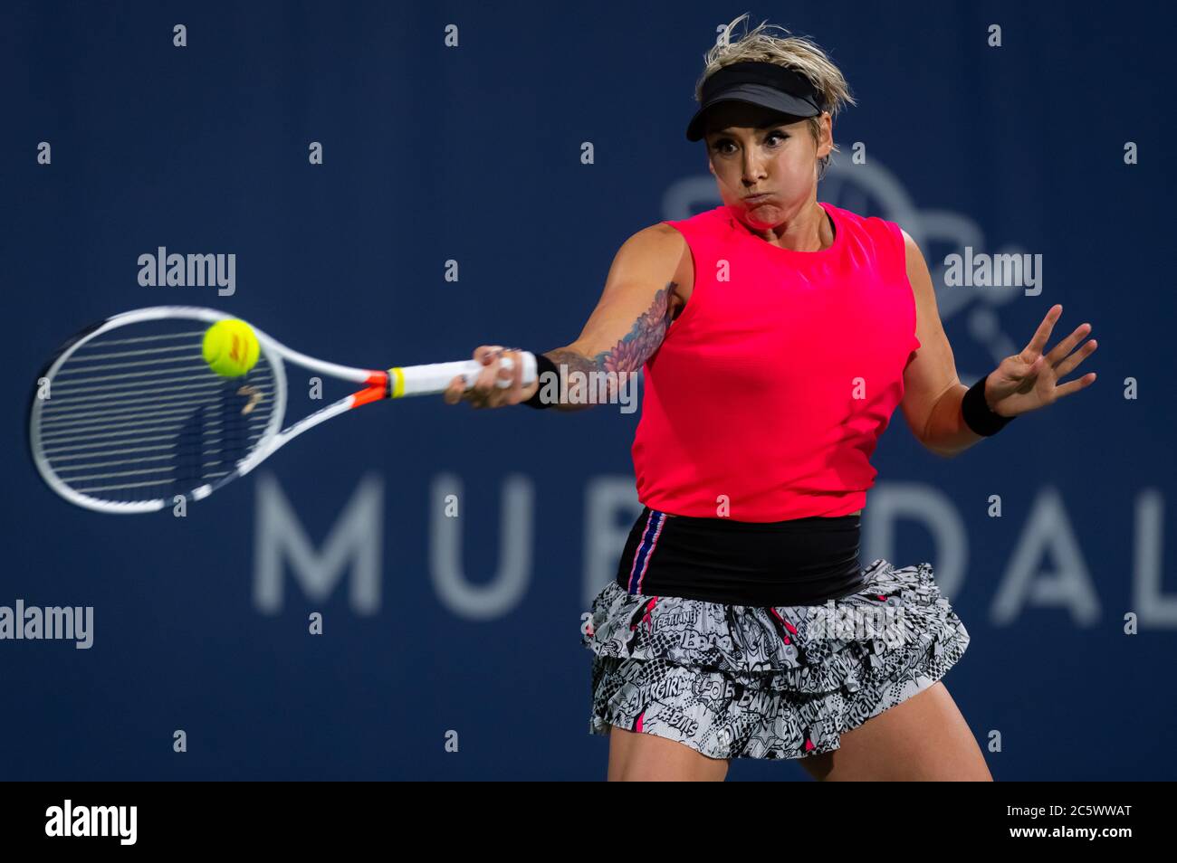 Bethanie Mattek-Sands of the United States in action during the first ...