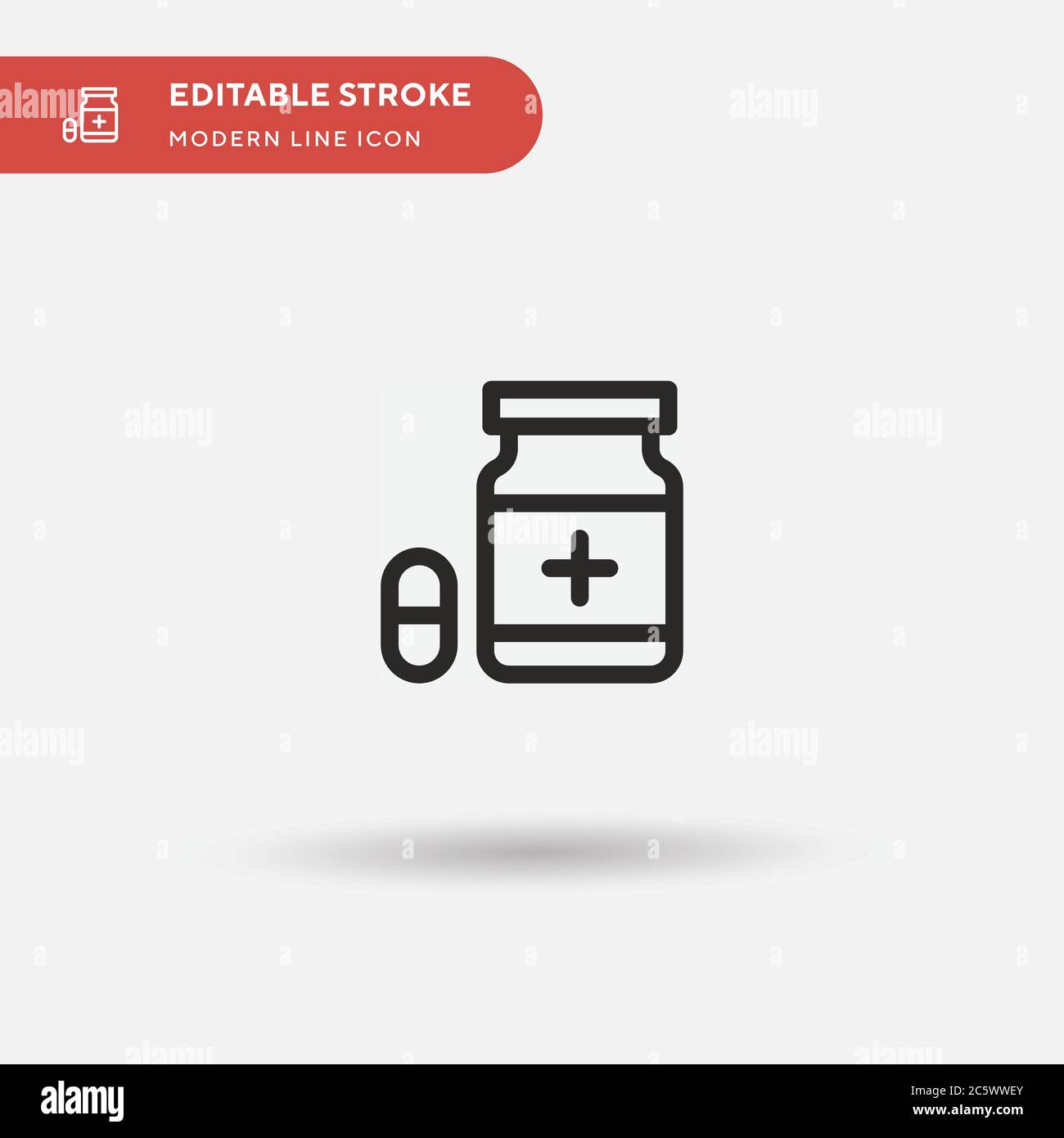 Drugs Simple vector icon. Illustration symbol design template for web ...