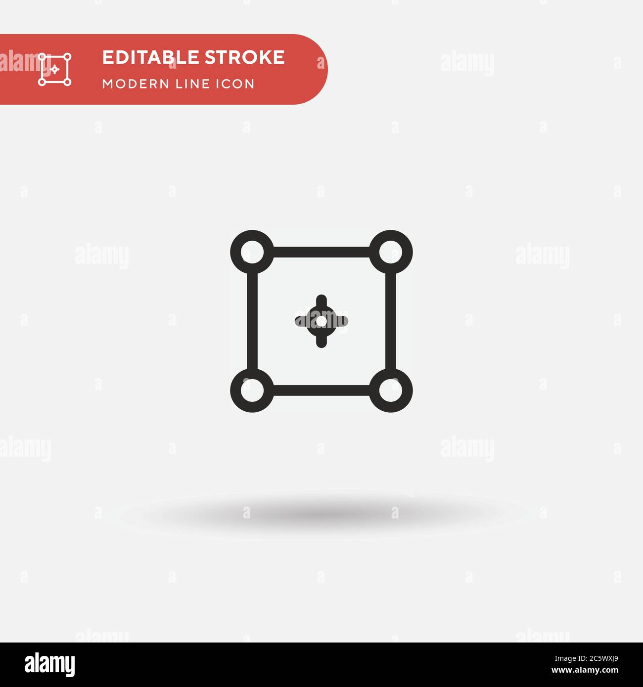 Selector Simple vector icon. Illustration symbol design template for ...