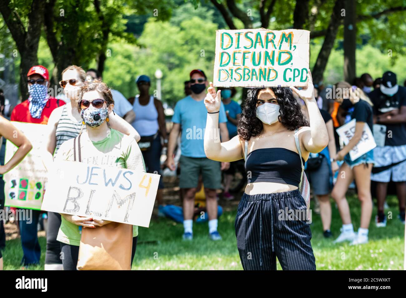 2020 Juneteenth rally in Grant Park hosted by Chris Harris a local ...