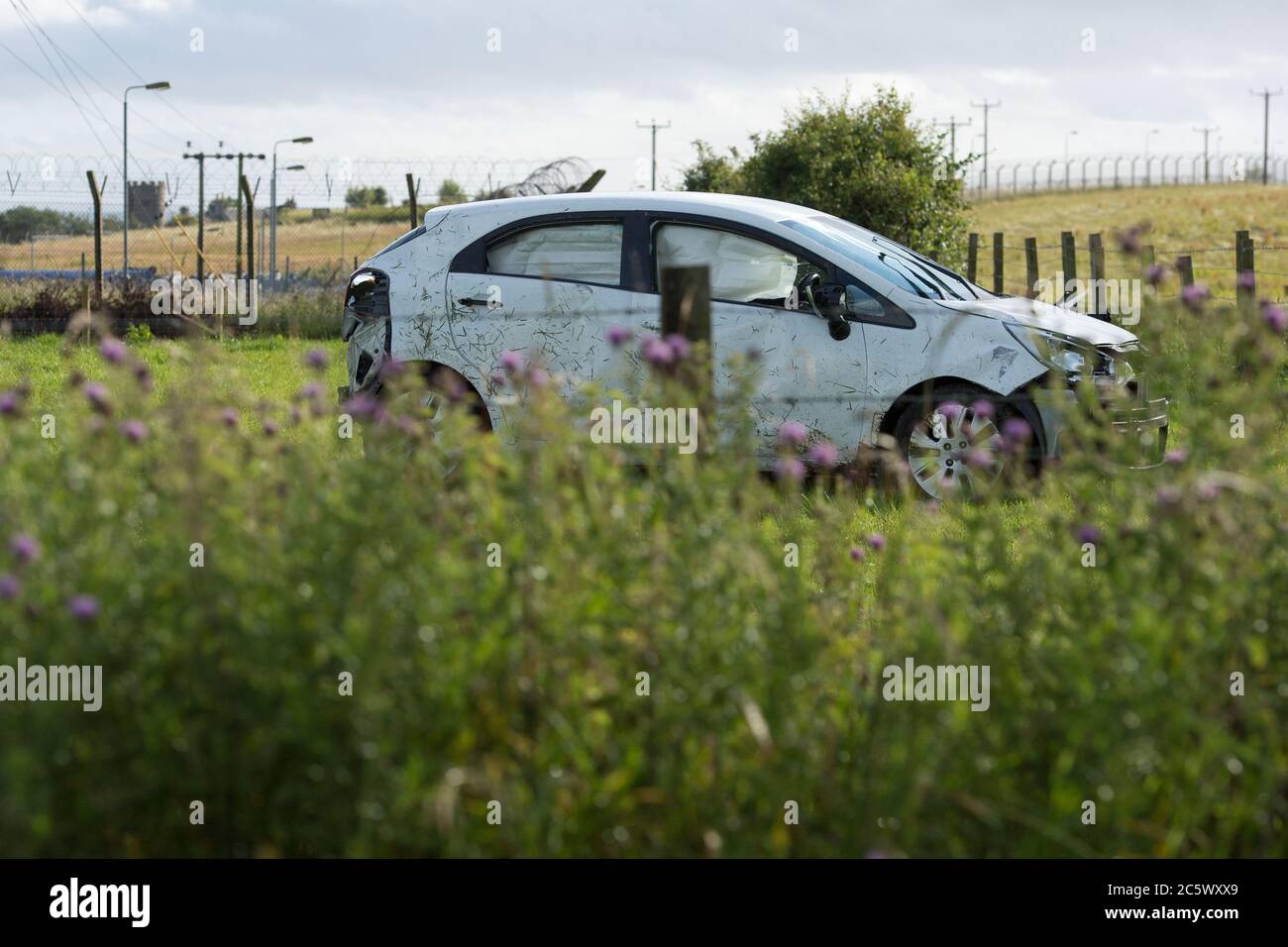 Monkton, Scotland, UK. 5th July, 2020. Pictured: Road Traffic Accident ...