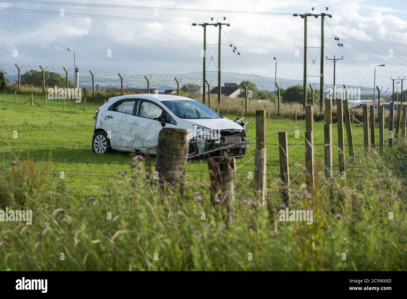 Road traffic accident north bound a77 hi-res stock photography and ...