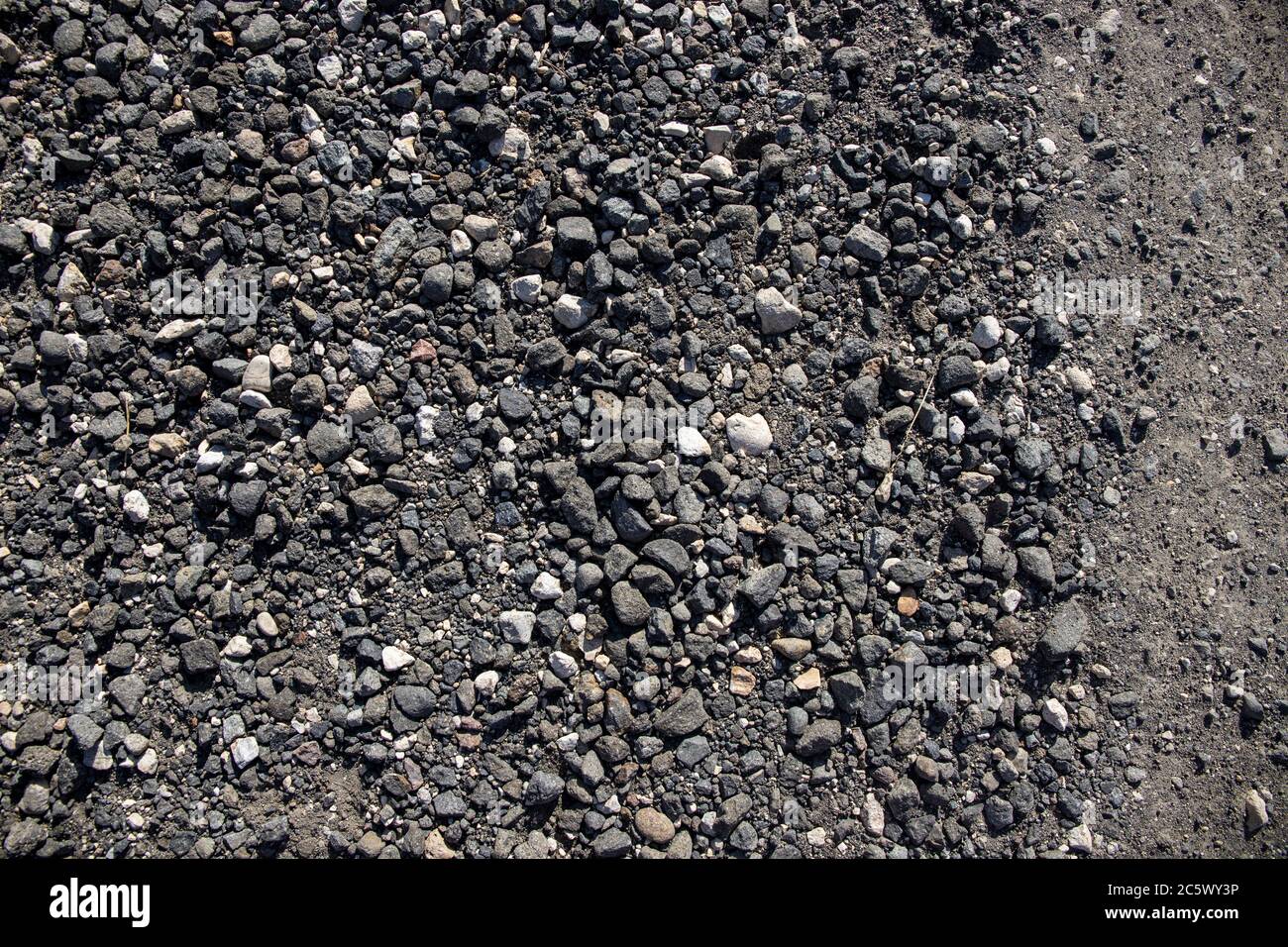 Grey gravel texture. Rustic road surface top view photo. Off-road ride ...