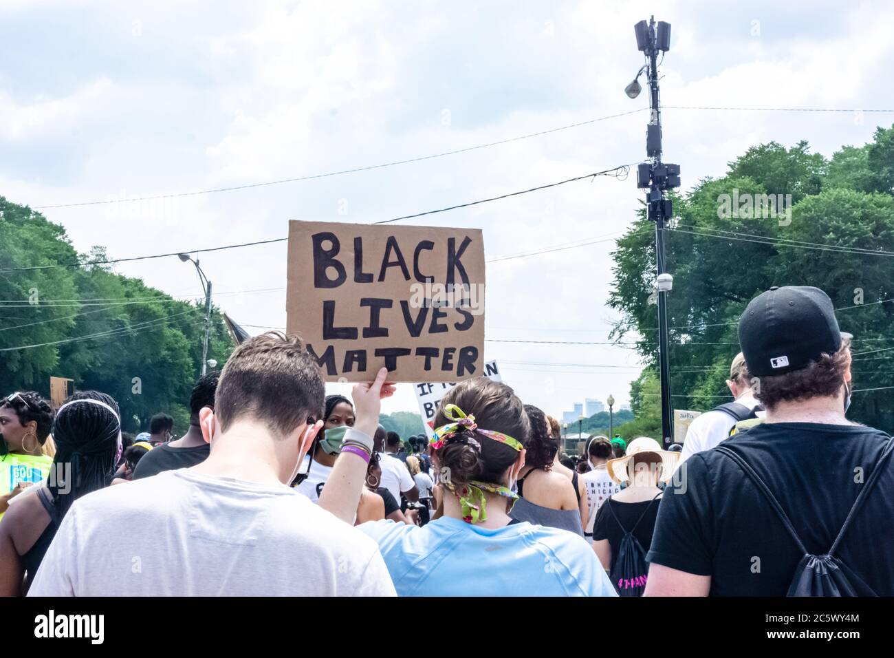 2020 Juneteenth rally in Grant Park hosted by Chris Harris a local ...