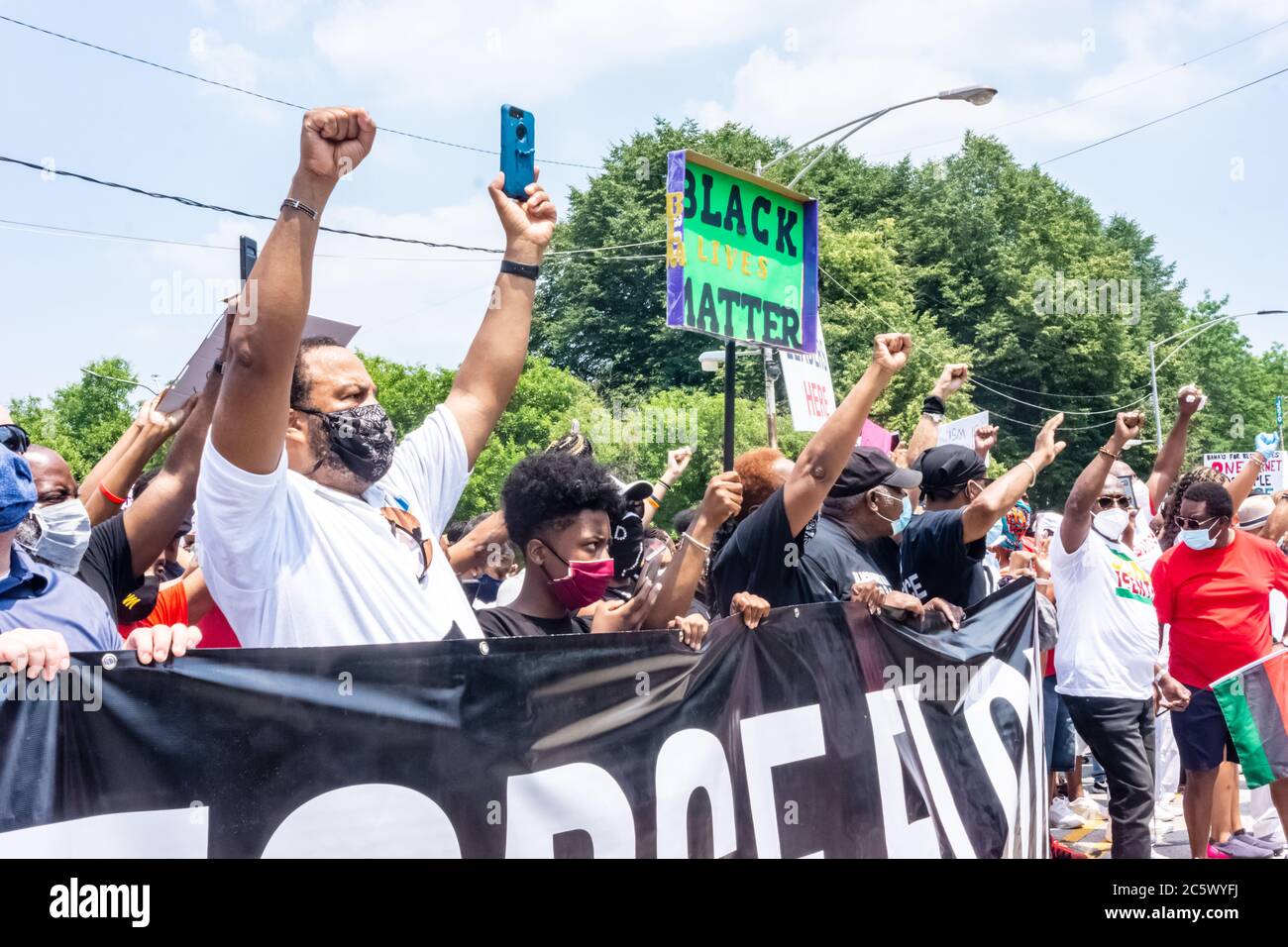 2020 Juneteenth rally in Grant Park hosted by Chris Harris a local ...