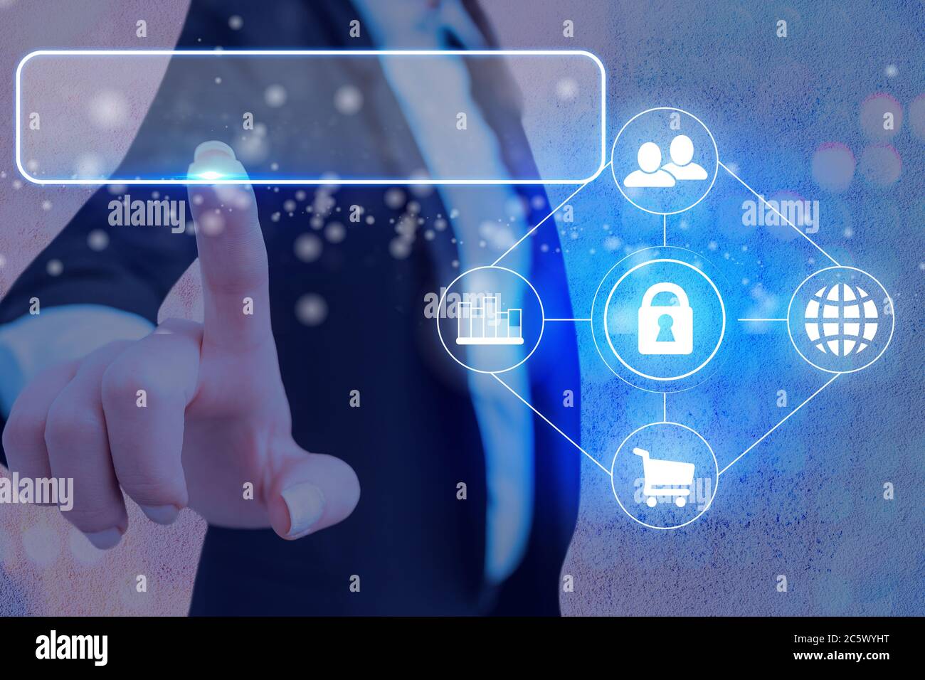 Information Digital Technology Network Connection Infographic Elements ...