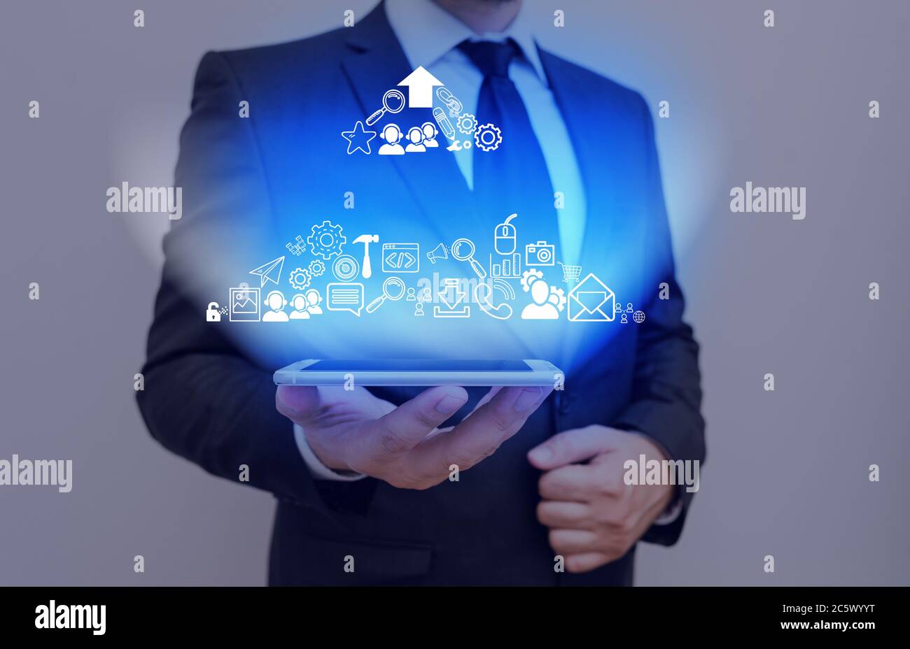 Information Digital Technology Network Connection Infographic Elements ...