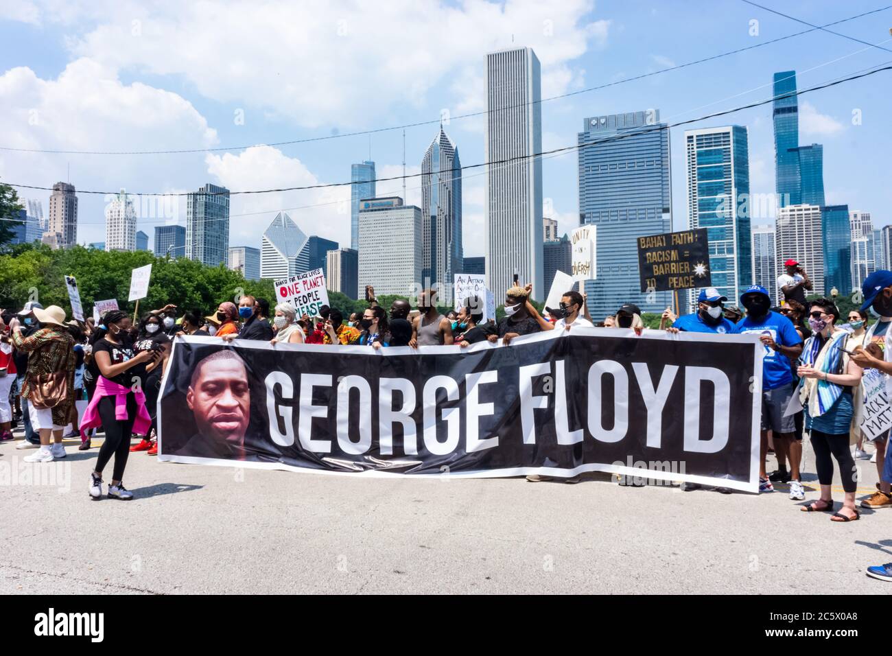 2020 Juneteenth rally in Grant Park hosted by Chris Harris a local ...
