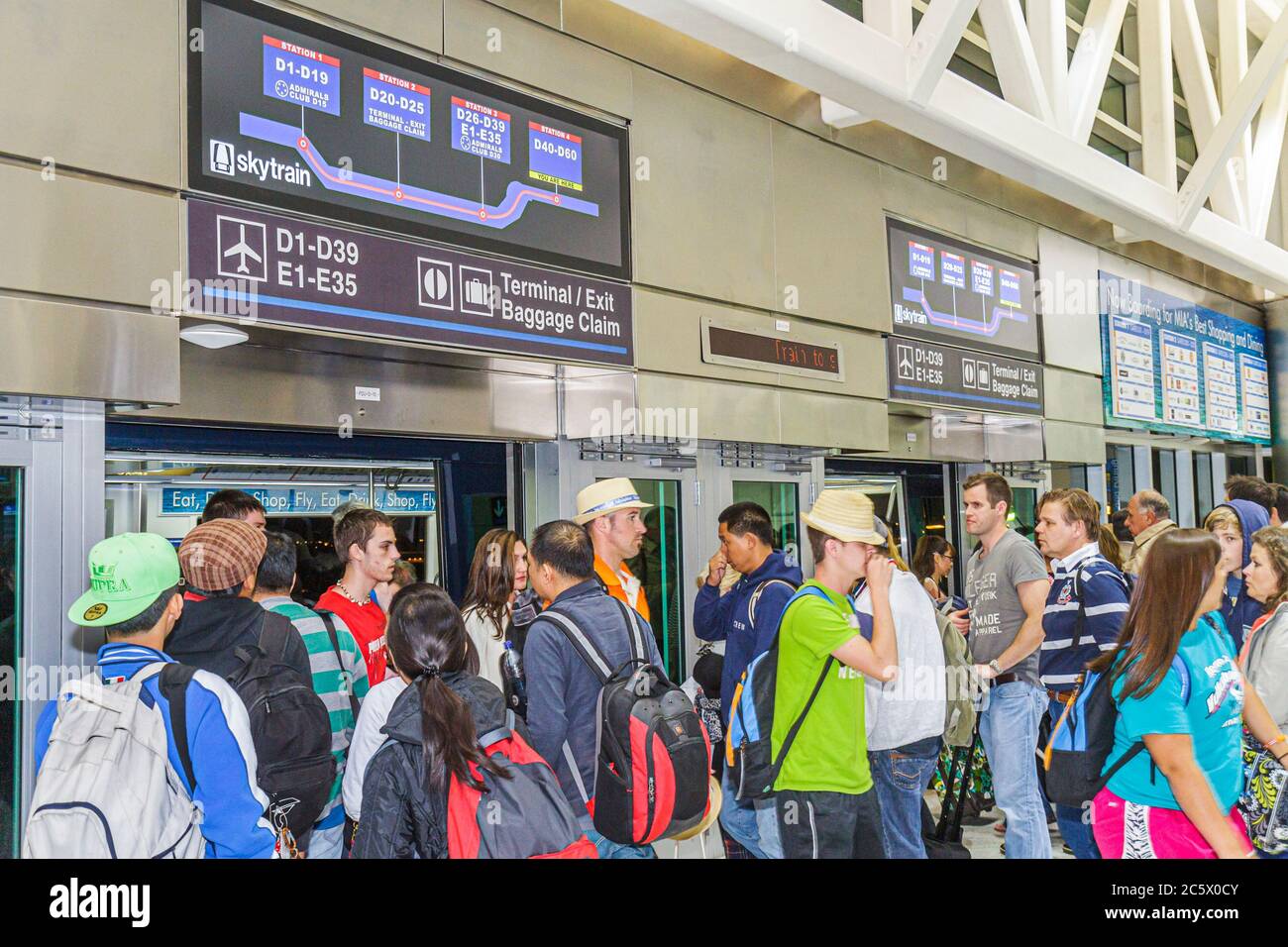 Miami Florida International Airport MIA,aviation,terminal,D,skytrain ...