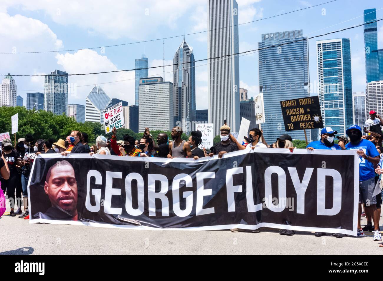 2020 Juneteenth rally in Grant Park hosted by Chris Harris a local ...