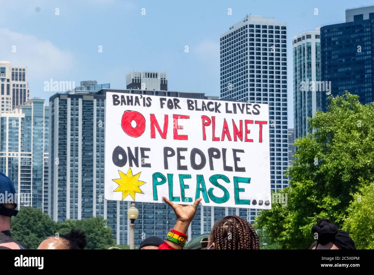 2020 Juneteenth rally in Grant Park hosted by Chris Harris a local ...
