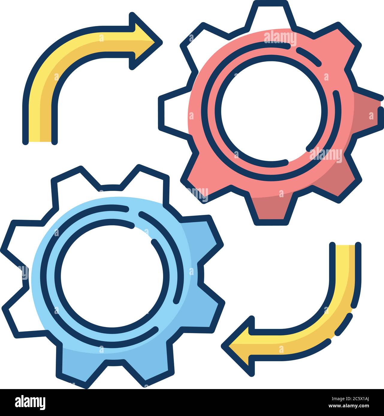 Maintenance RGB color icon Stock Vector Image & Art - Alamy