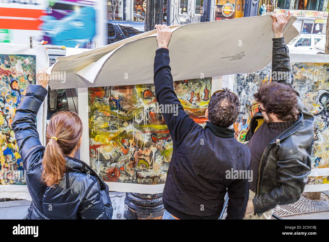 New York City,NY NYC Lower,Manhattan,SoHo,West Broadway,street,sidewalk ...