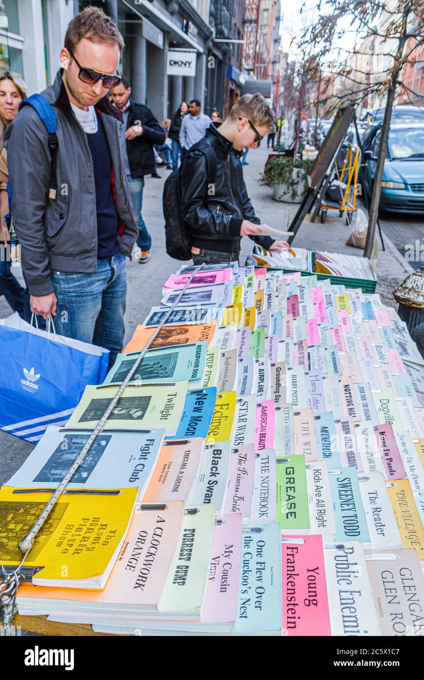 New York City,NY NYC Lower,Manhattan,SoHo,West Broadway,street,sidewalk ...