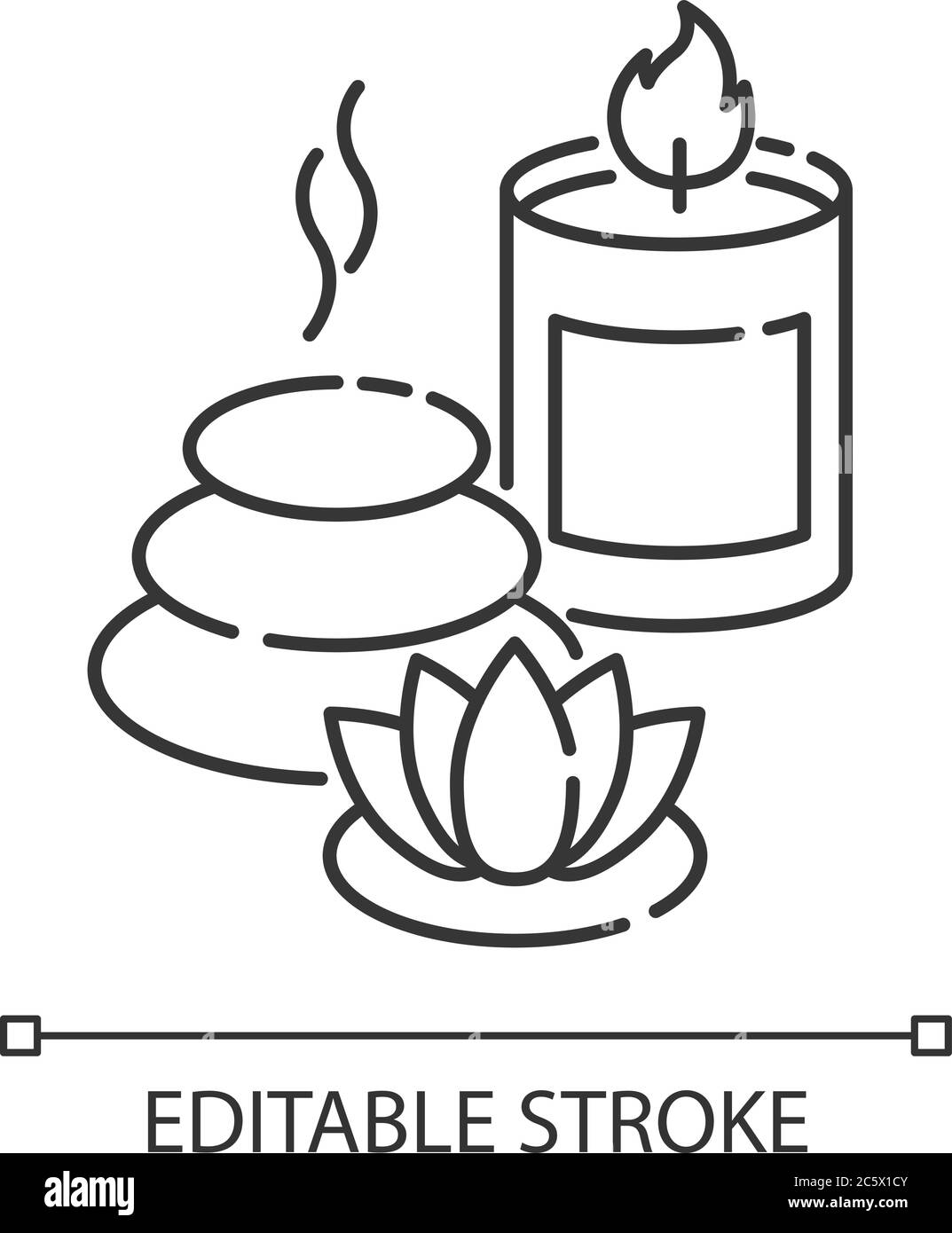 Spa resort pixel perfect linear icon Stock Vector Image & Art - Alamy