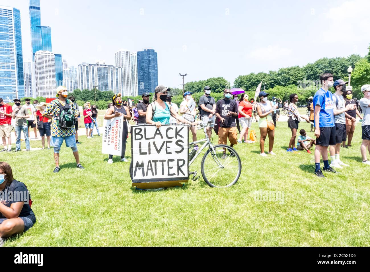 2020 Juneteenth rally in Grant Park hosted by Chris Harris a local ...