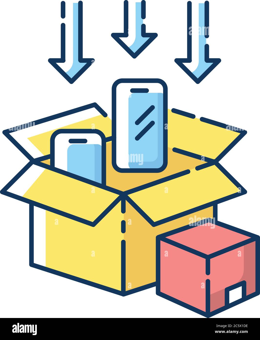 Packaging RGB color icon Stock Vector Image & Art - Alamy