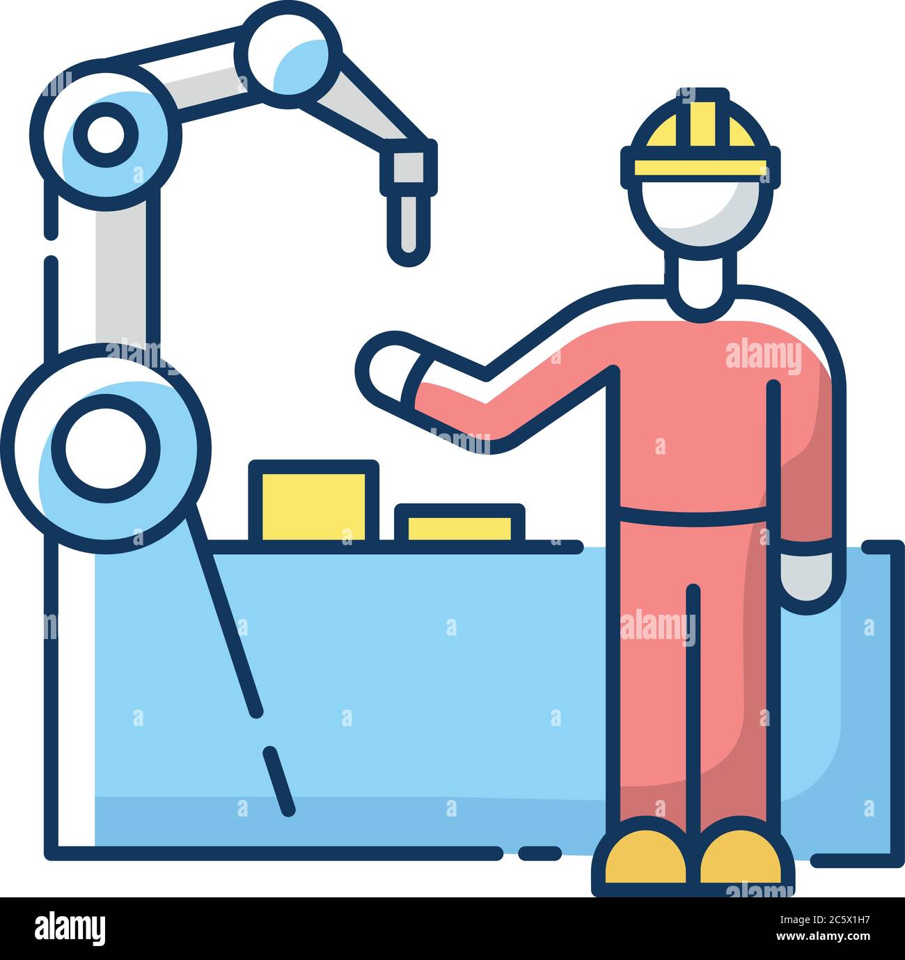 Employee training RGB color icon Stock Vector Image & Art - Alamy