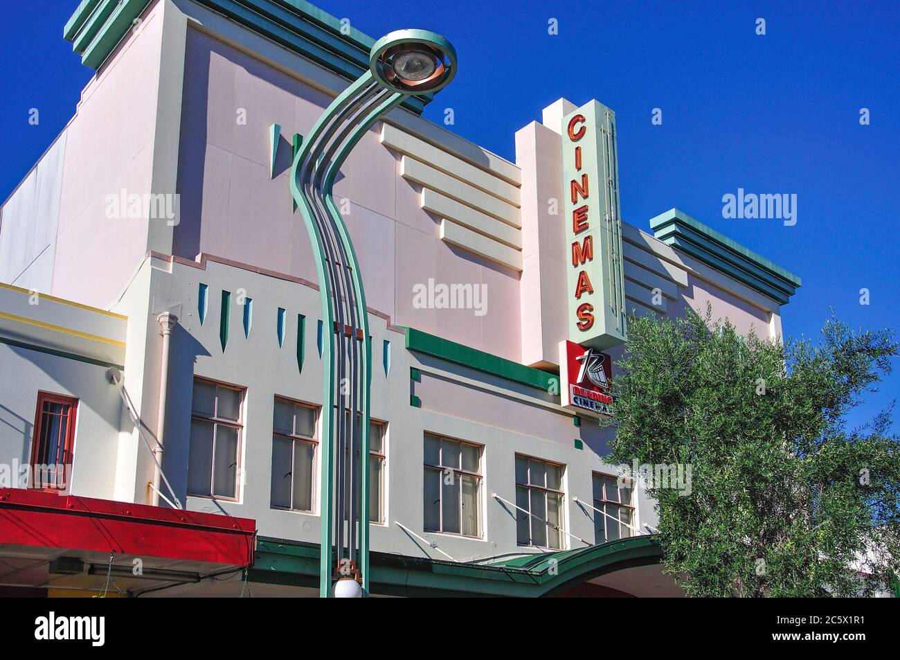 Art Deco Cinema Building, Heretaunga Street, Hastings, Hawke's Bay, North Island, New Zealand ...