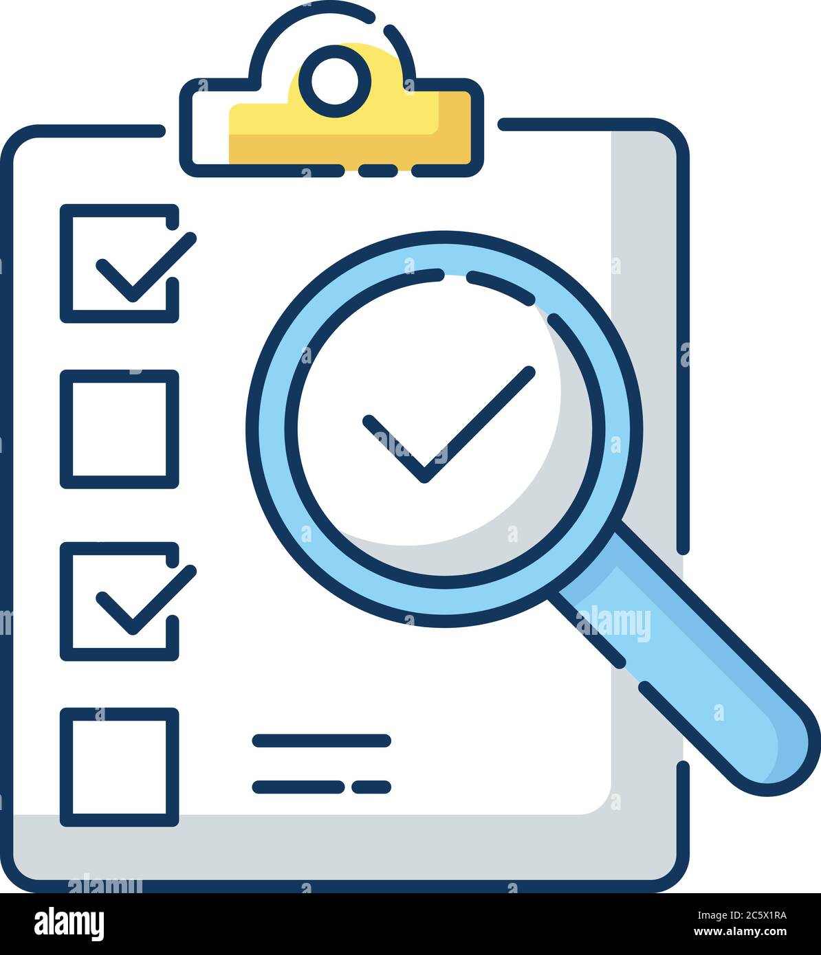 Inspection RGB color icon Stock Vector Image & Art - Alamy