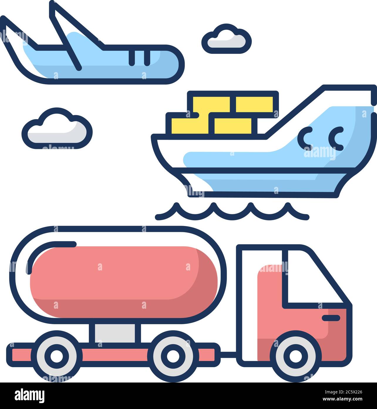 Shipping RGB color icon Stock Vector Image & Art - Alamy