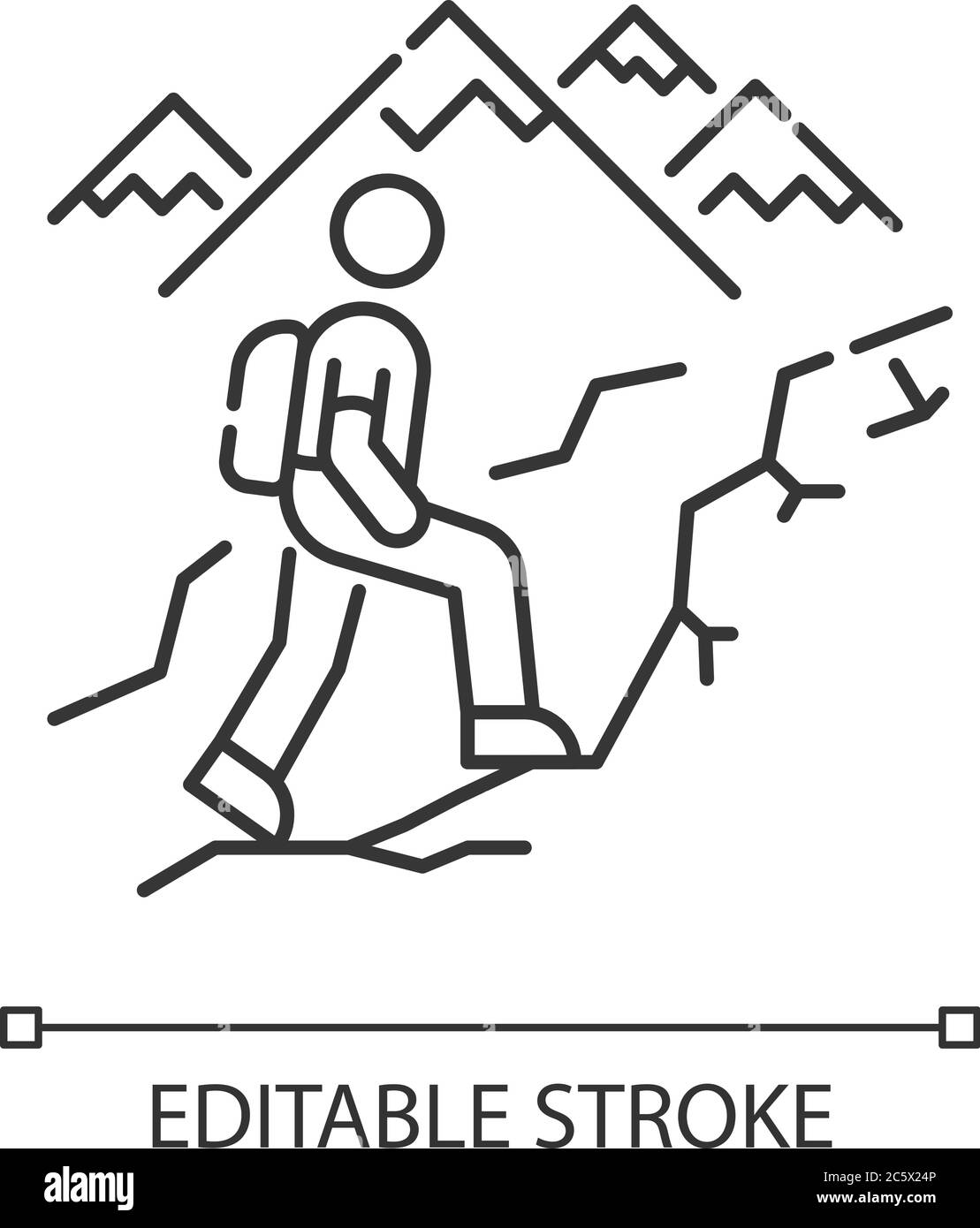 Trekking pixel perfect linear icon Stock Vector Image & Art - Alamy Trekking pixel perfect linear icon Stock Vector Image & Art - Alamy