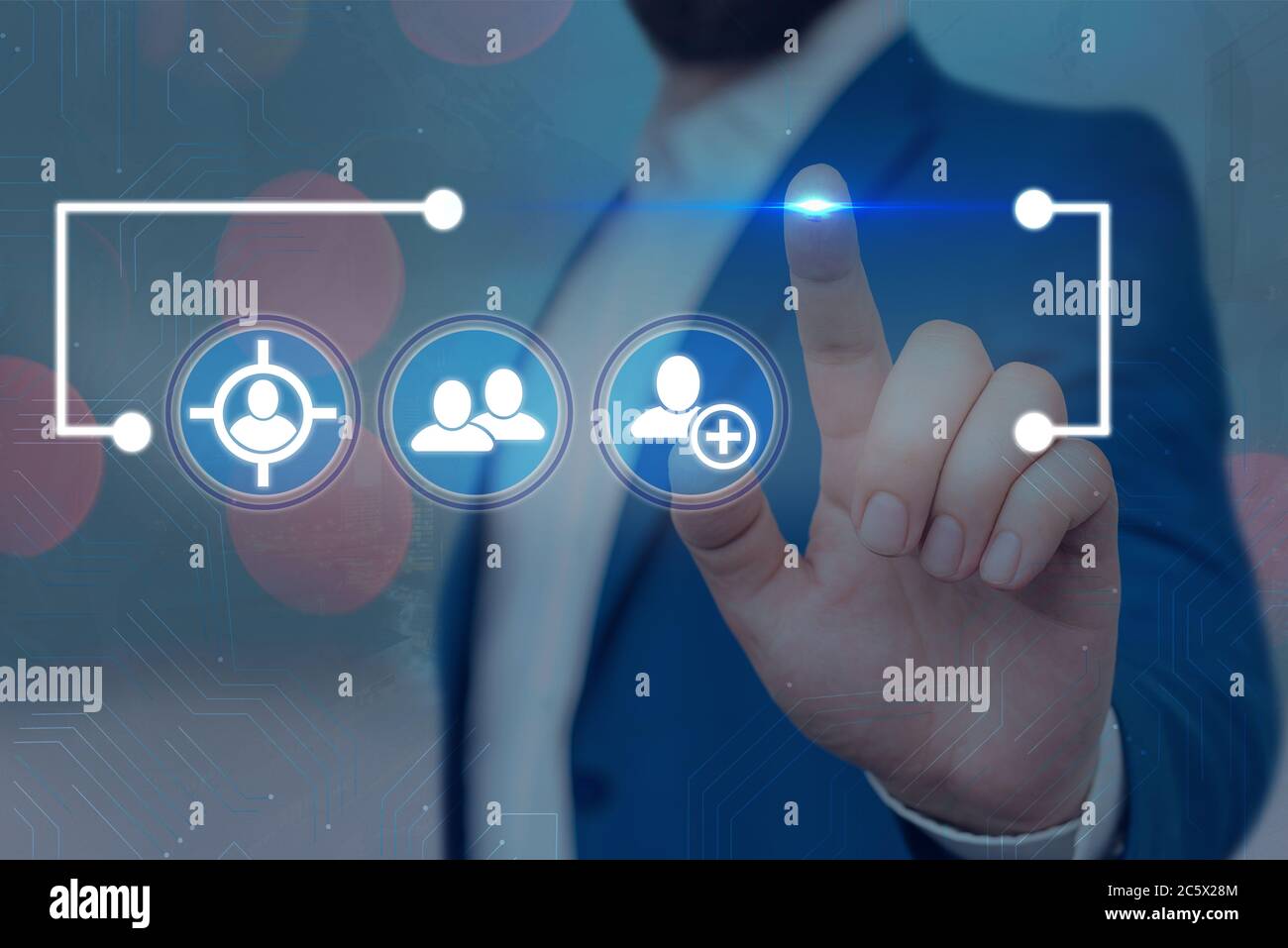 Information Digital Technology Network Connection Infographic Elements ...