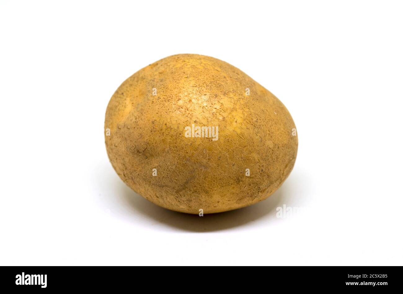 Brown potato on white background. Traditional vegetable isolate image ...