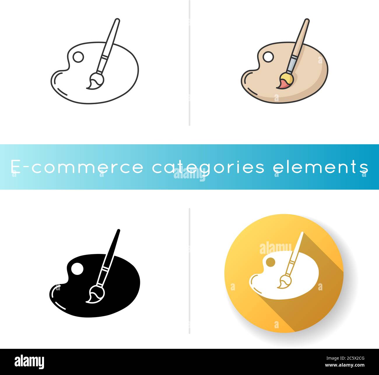 Artist palette icon Stock Vector Image & Art - Alamy