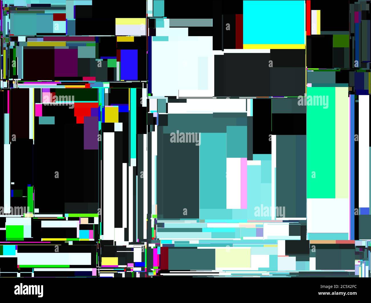 Defect pixels surface screen, geometric shapes. Computer screen noise ...