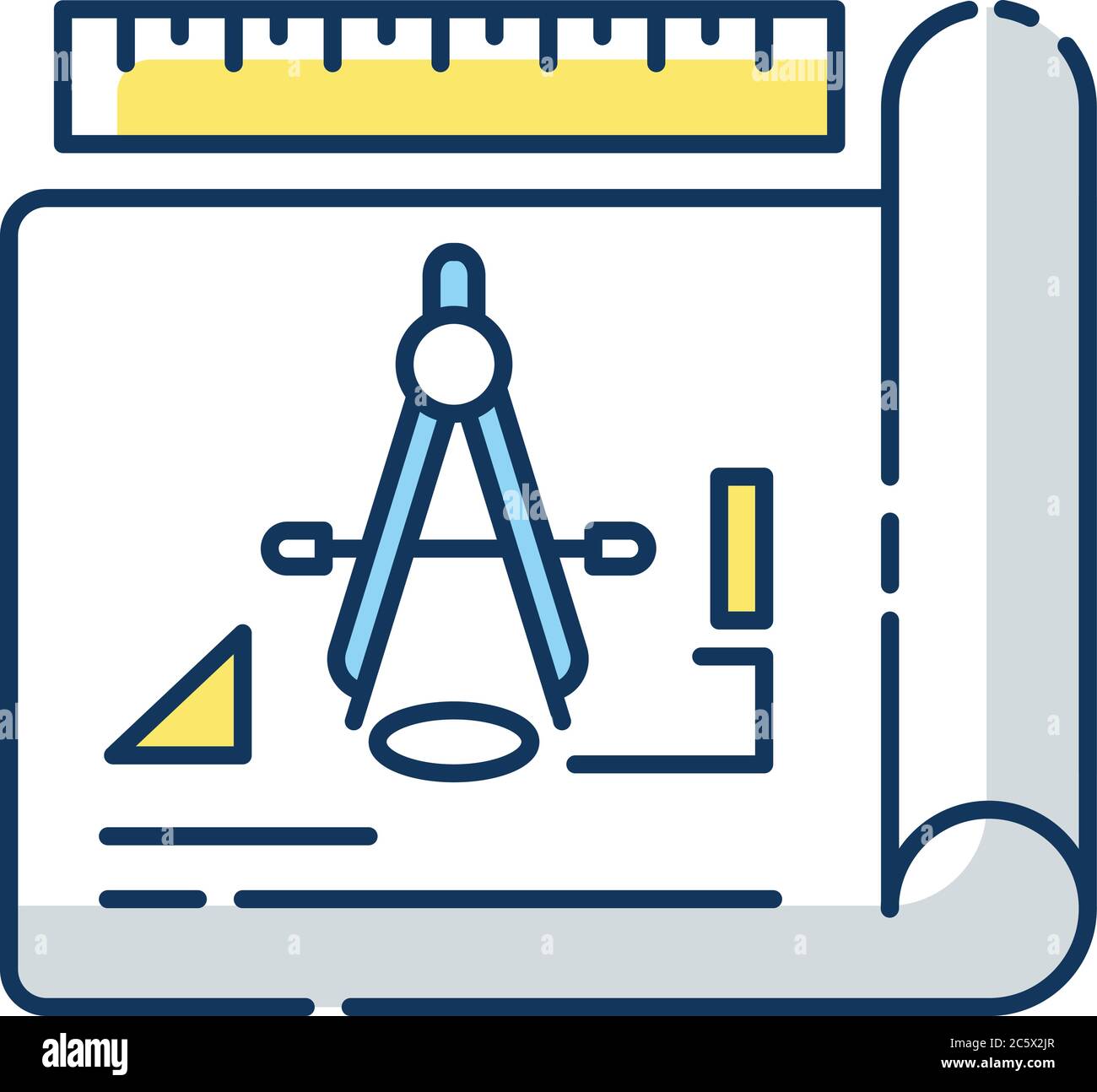 Drafting RGB color icon Stock Vector Image & Art - Alamy