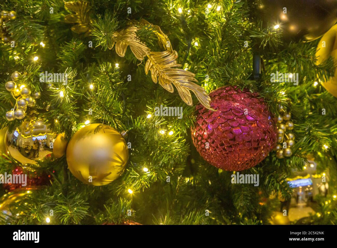 Pretty baubles on tree hi-res stock photography and images - Alamy