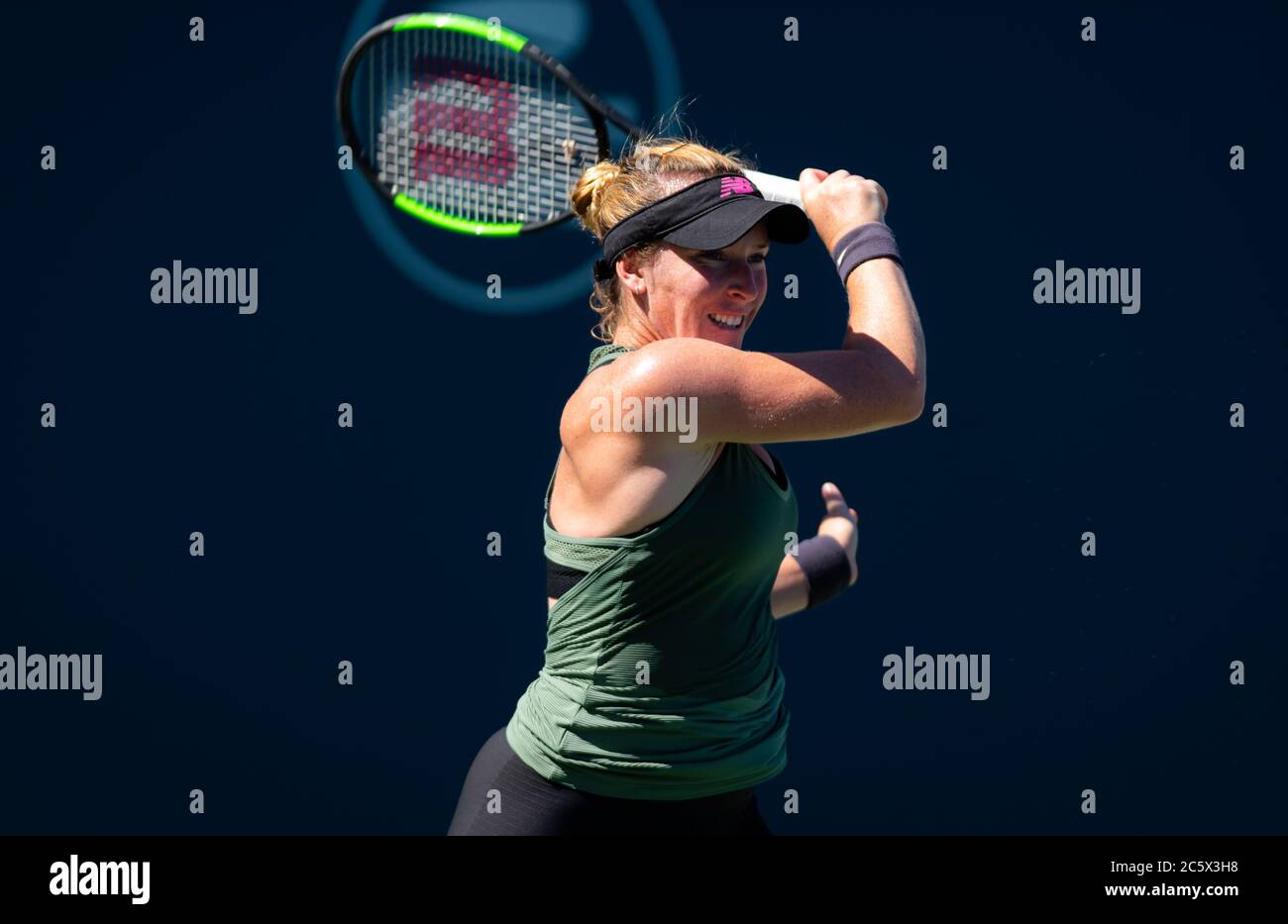 Madison Brengle of the United States in action during her second-round ...