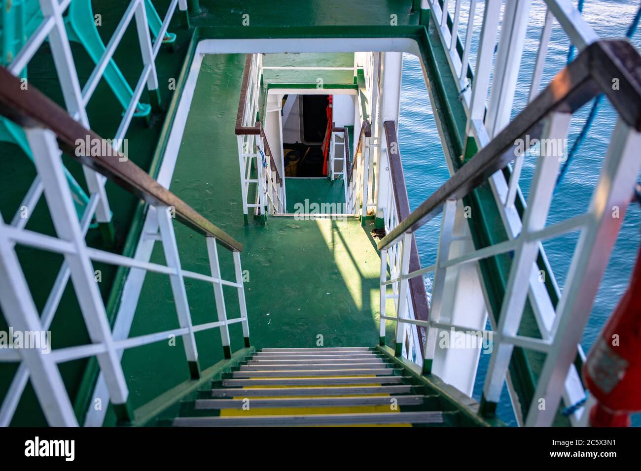 Lower deck of cruise ship with passenger hi-res stock photography and ...