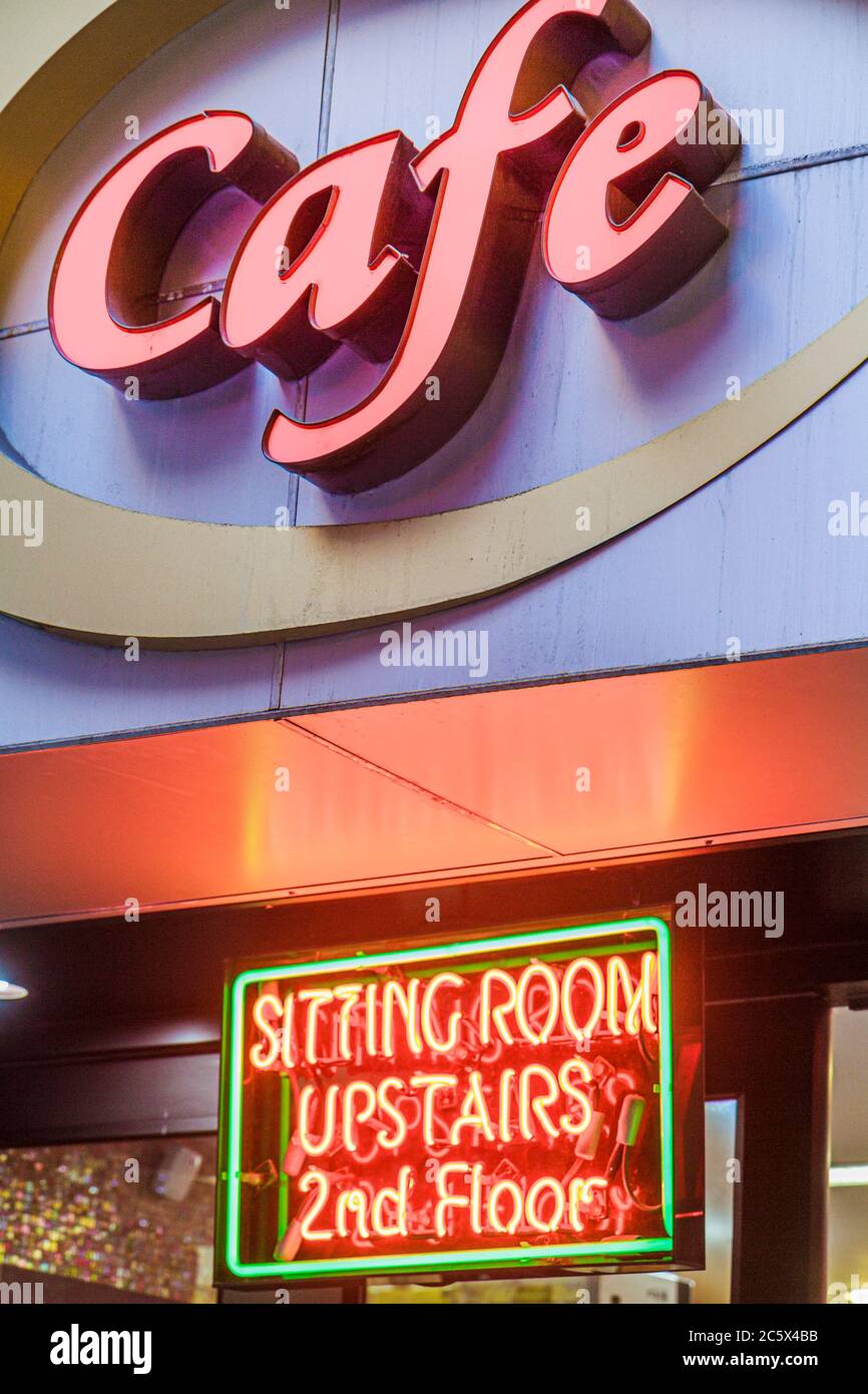 Outside exterior neon sign entrance hi-res stock photography and images ...