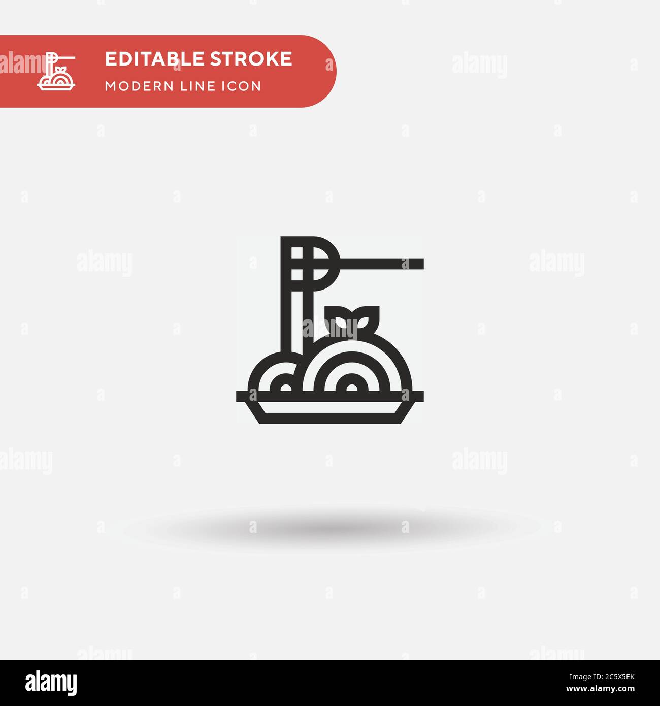 Pasta Simple vector icon. Illustration symbol design template for web ...