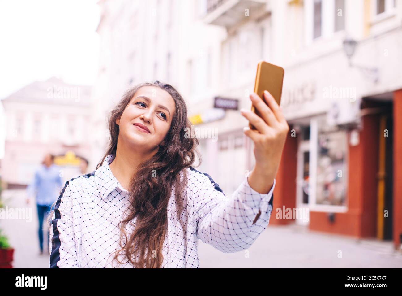 Photographing self walking hi-res stock photography and images - Alamy