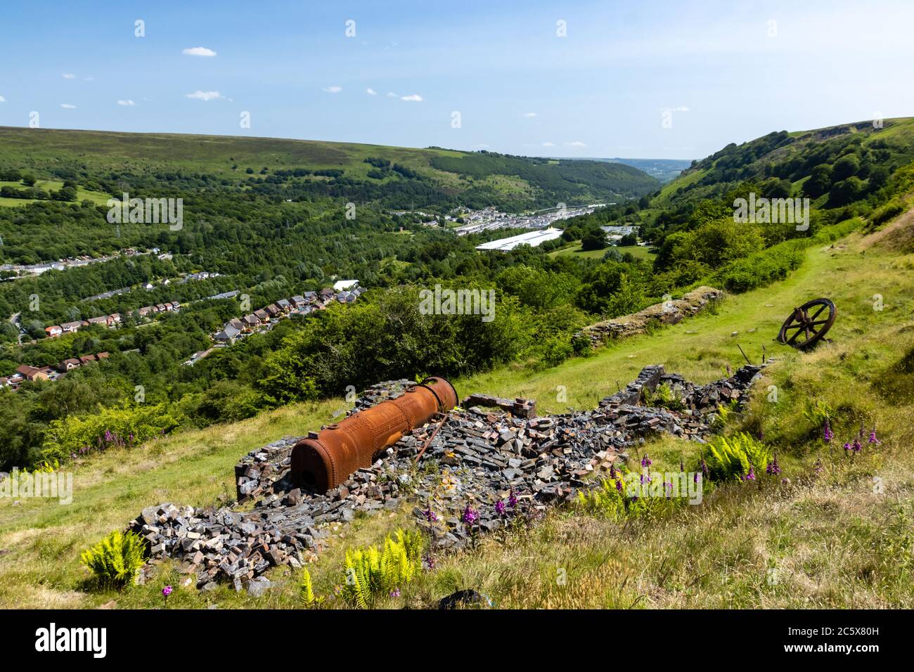 Abandoned Victorian era industrial boilers and flywheels from a long ...