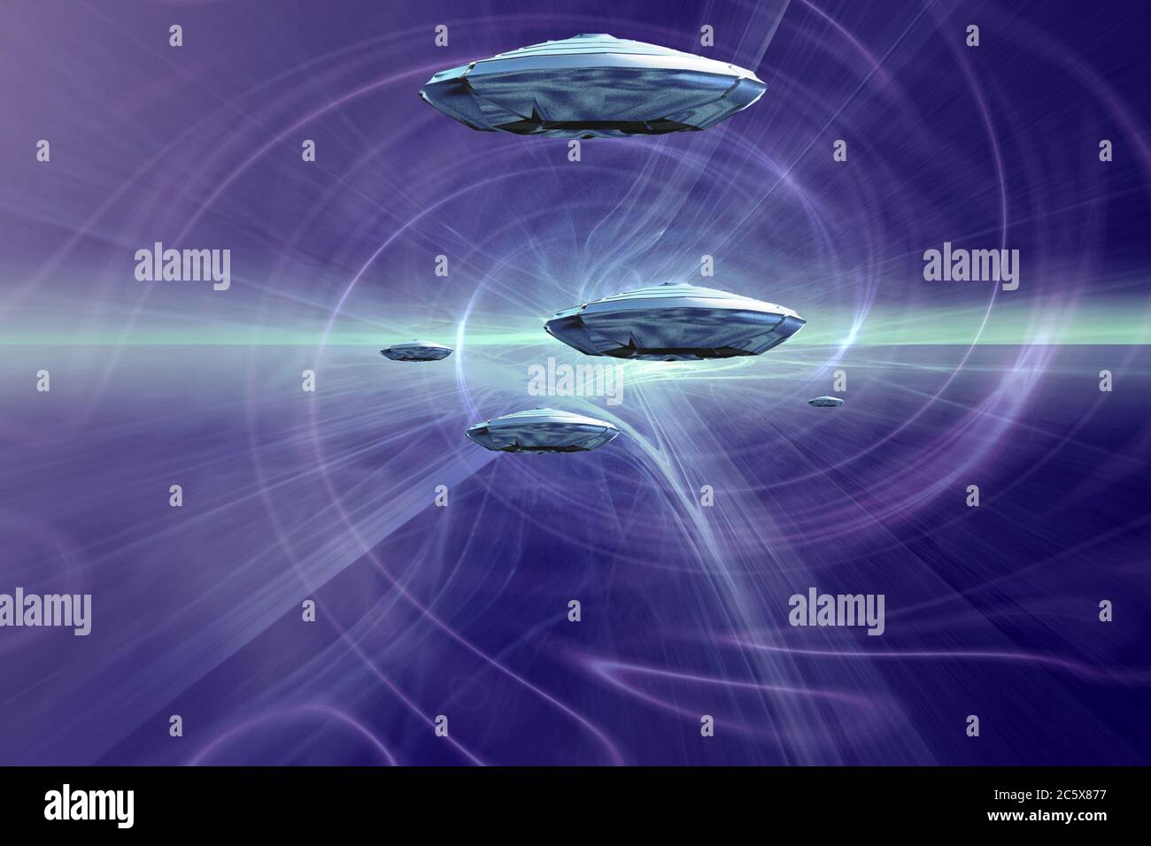 Spaceships in hyperspace Stock Photo - Alamy
