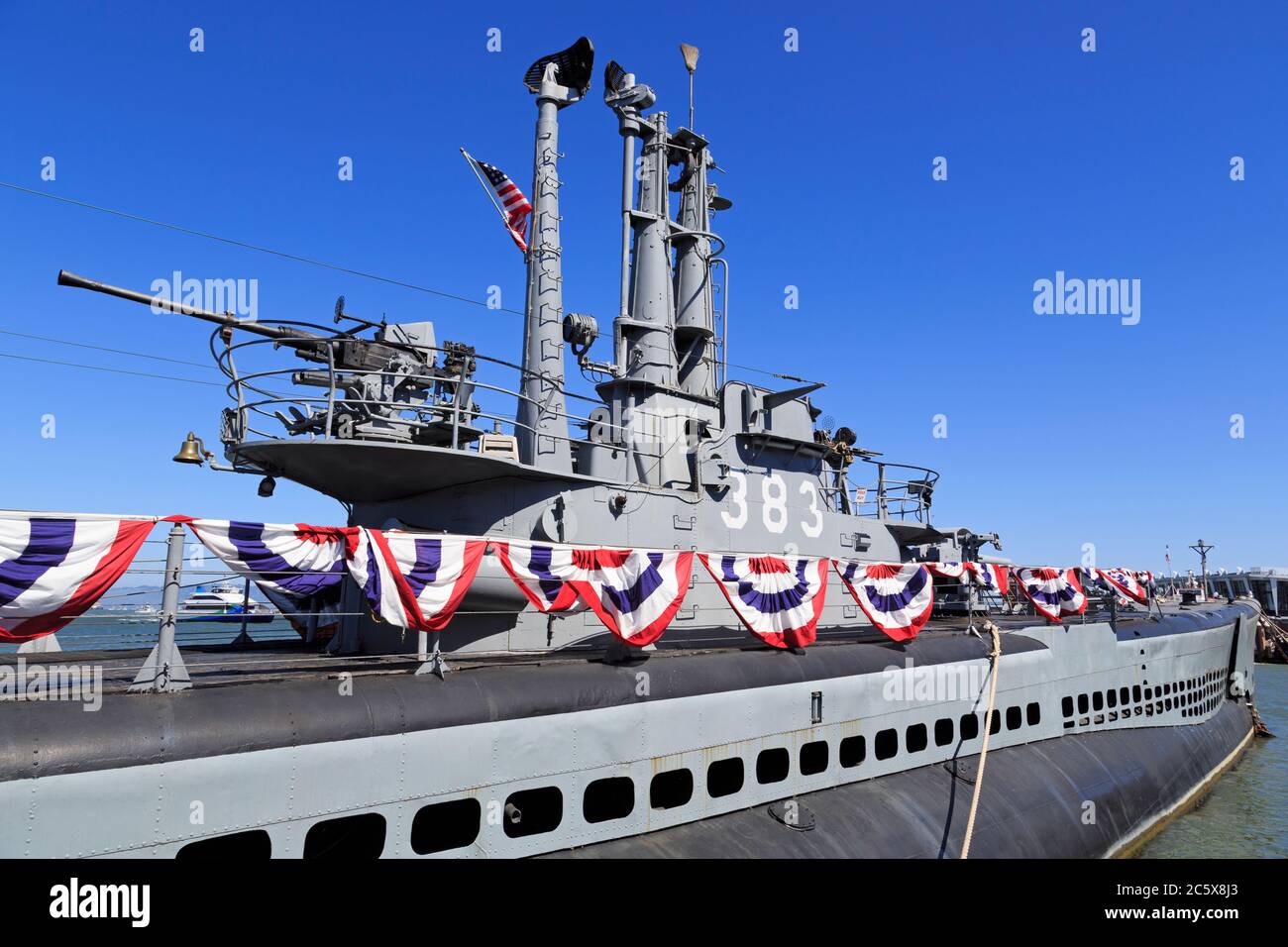 Submarine USS Pampanito on PIer 45,Fisherman's Wharf,San Francisco ...