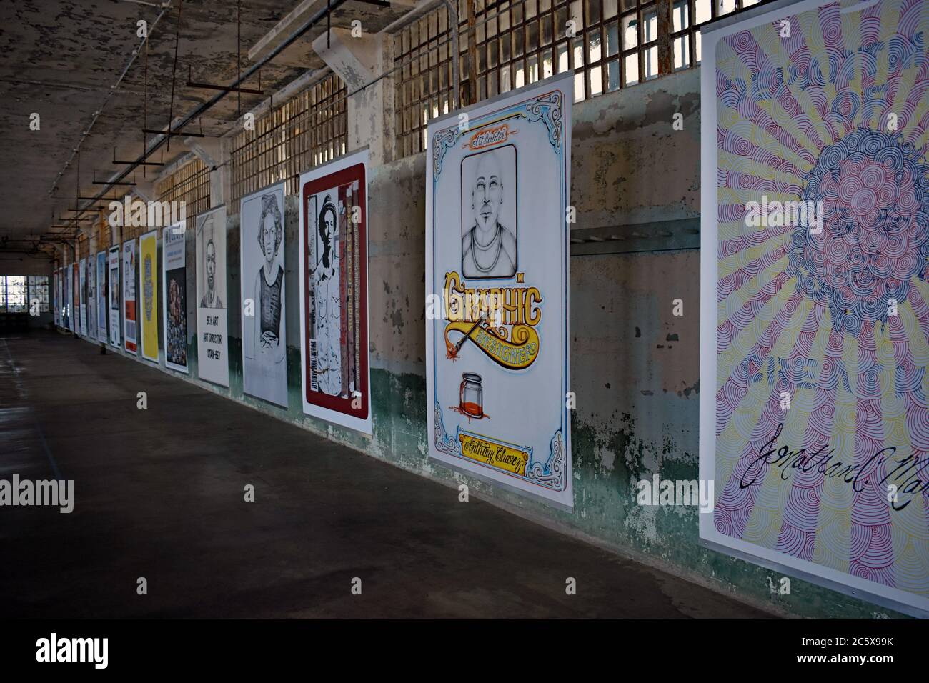 Future IDs exhibition in the New Industries Building on Alcatraz Island ...