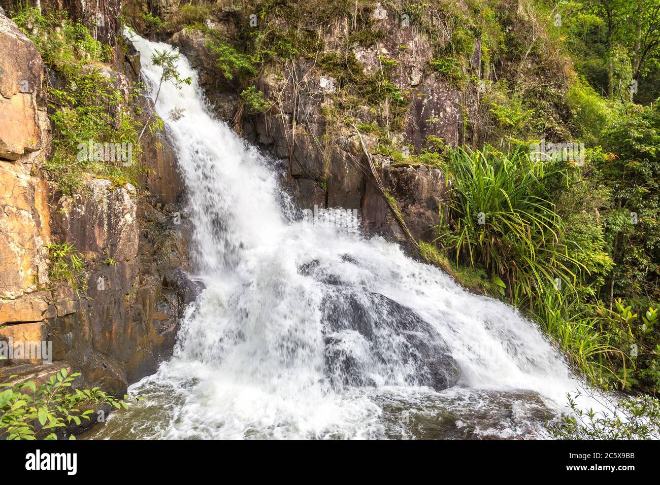 Datanla Waterfall in Dalat, Vietnam in a summer day Stock Photo - Alamy