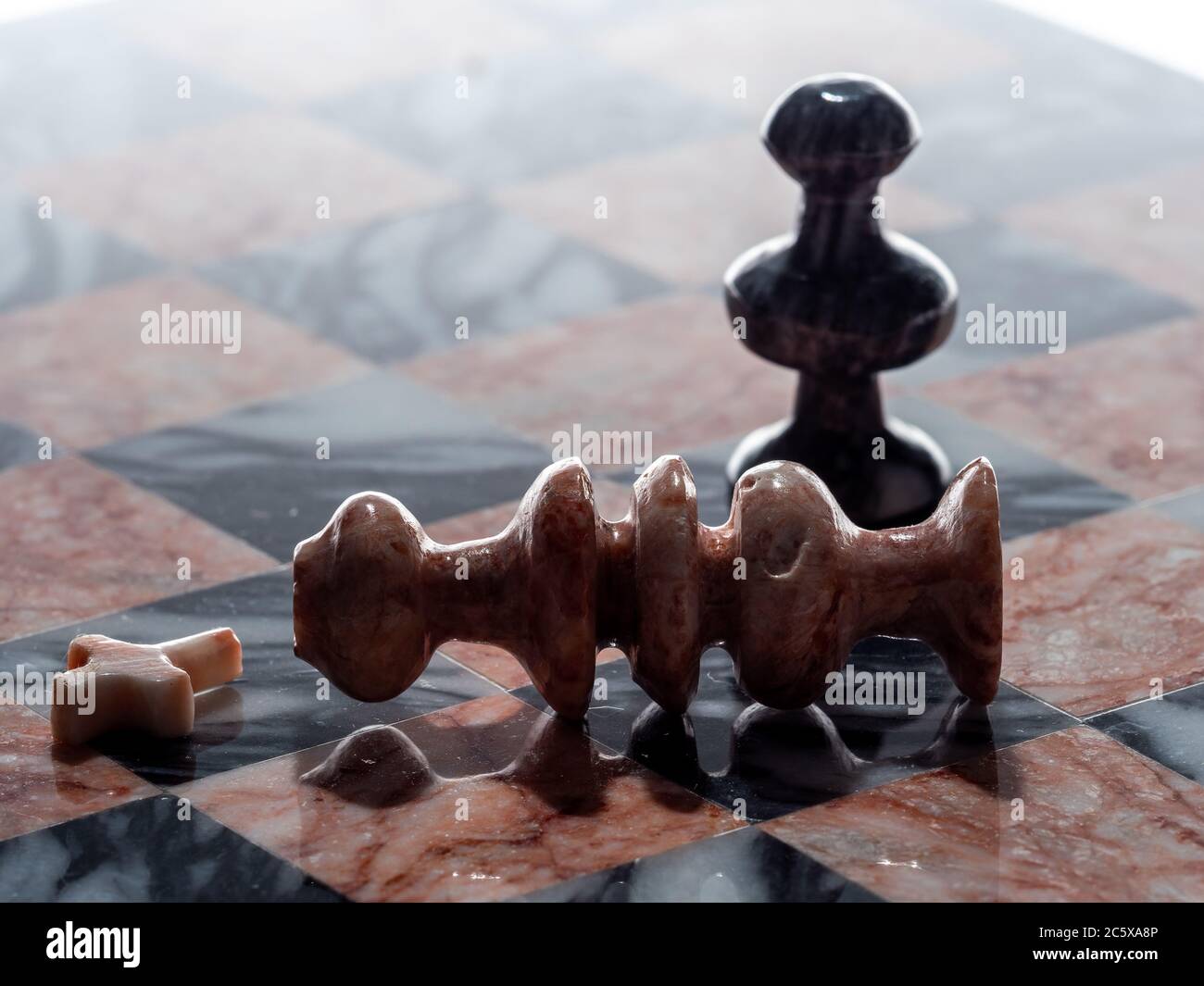 Chess pieces black white hi-res stock photography and images - Alamy