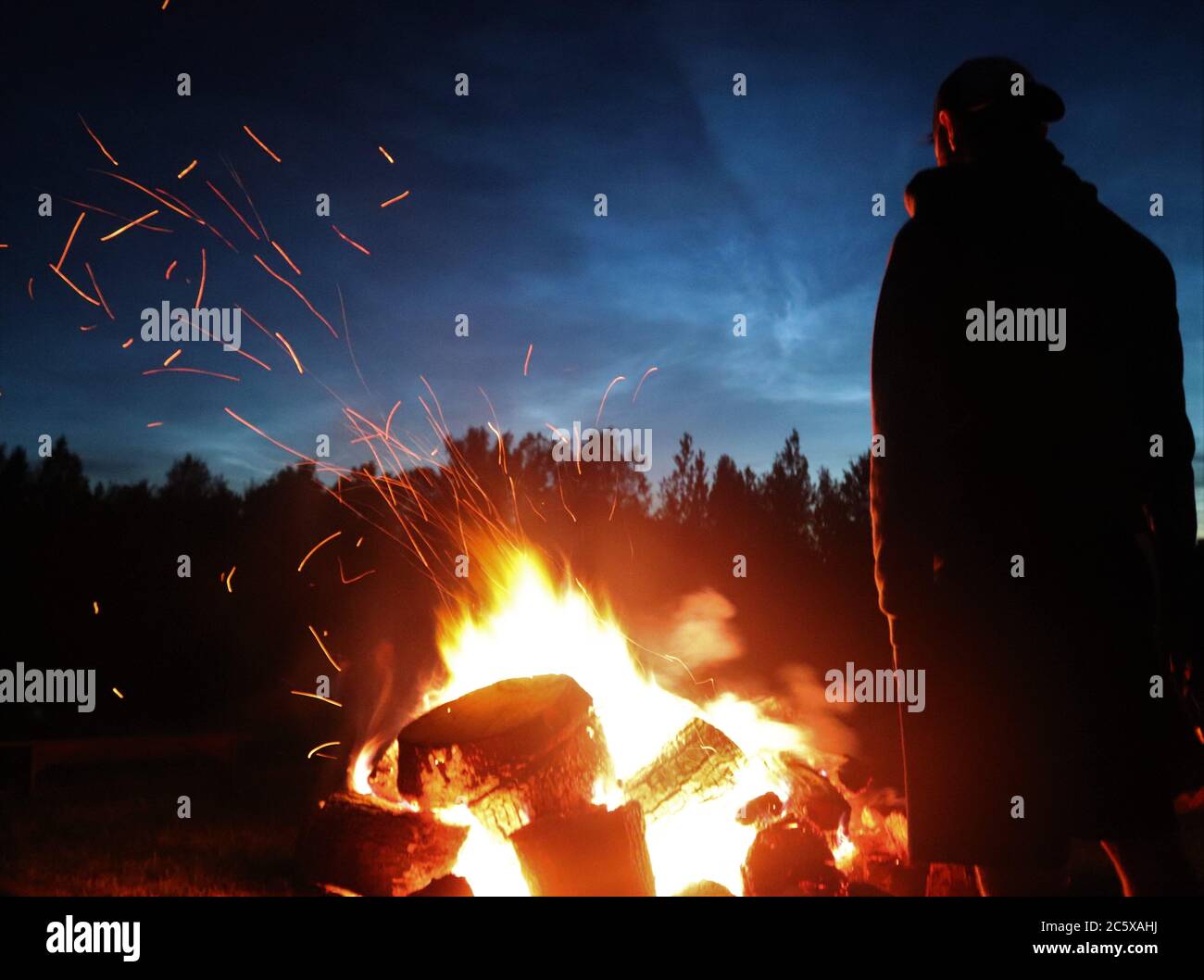 Night sky clouds hi-res stock photography and images - Alamy