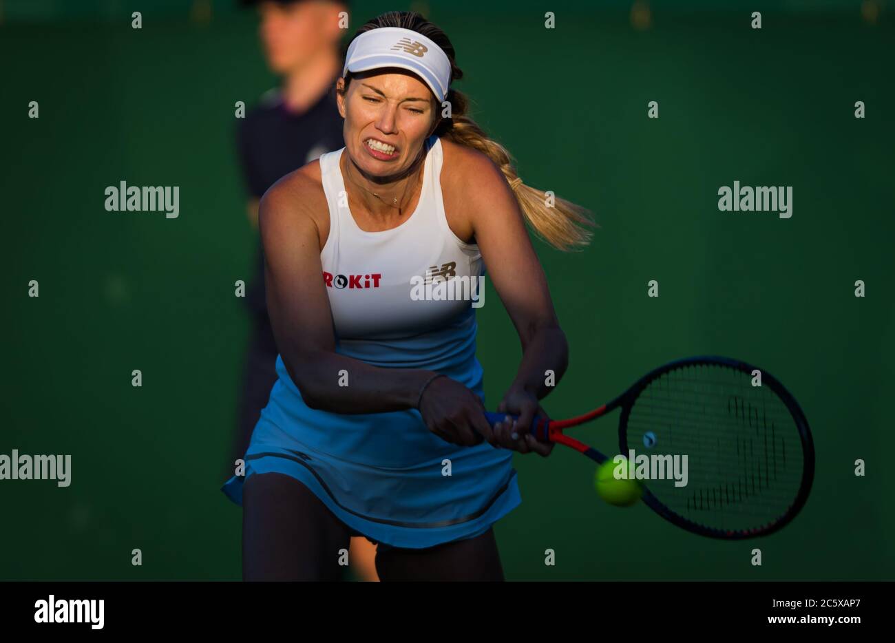 Danielle Collins of the United States in action during her second-round ...