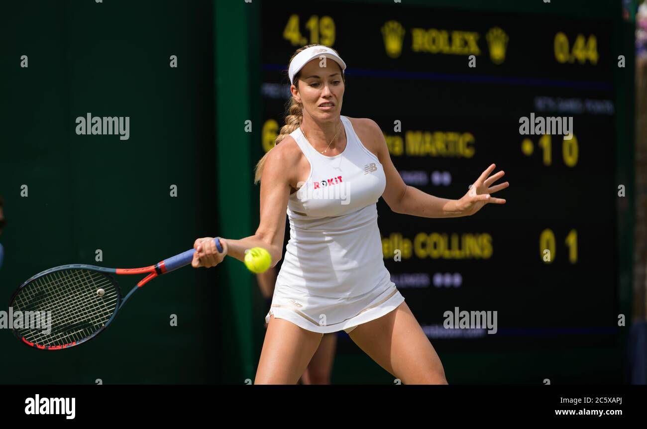 Danielle Collins of the United States in action during her third-round ...
