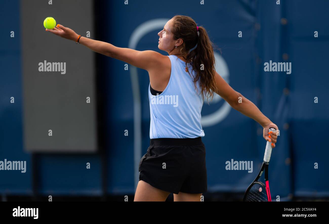 Daria Kasatkina of Russia practices at the 2019 Rogers Cup WTA Premier ...