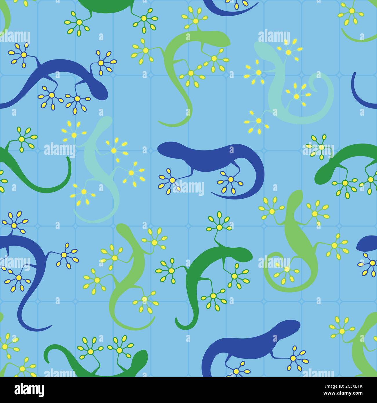 Lizard gecko silhouette abstract seamless bright color pattern vector ...