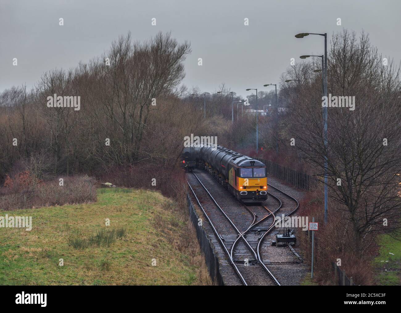Colas Rail Freight class 60 diesel locomotive 60087 departing from ... Colas Rail Freight class 60 diesel locomotive 60087 departing from ...